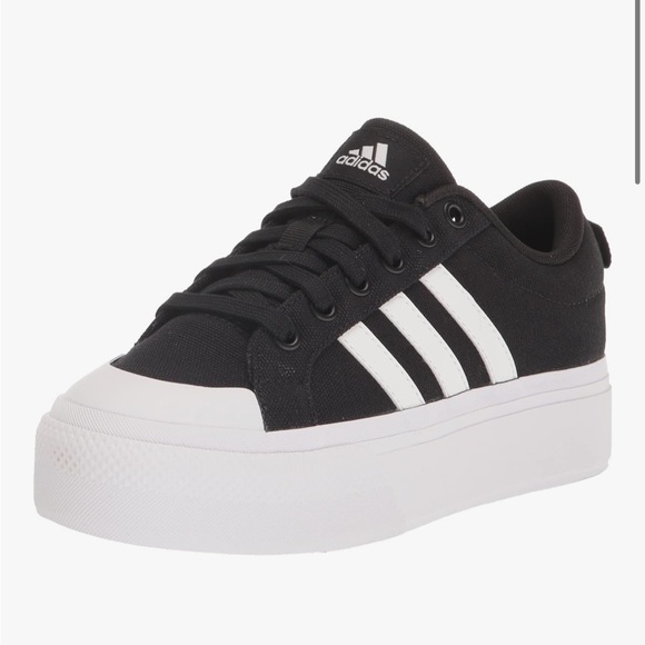adidas | Shoes | Adidas Platform Black Canvas Sneakers | Poshmark